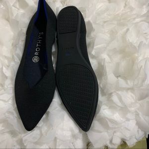Rothy's | Shoes | Rothys Solid Black Womans Pointed Flat Shoes | Poshmark